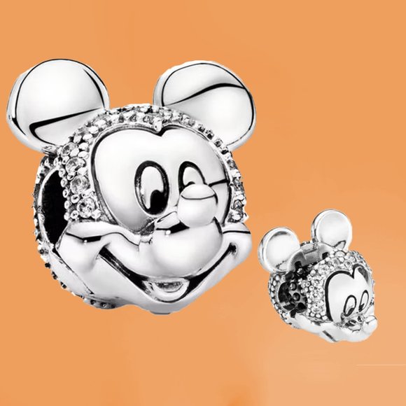 Pandora | Jewelry | Pandora Shimmering Mickey Portrait Clip Charm ...